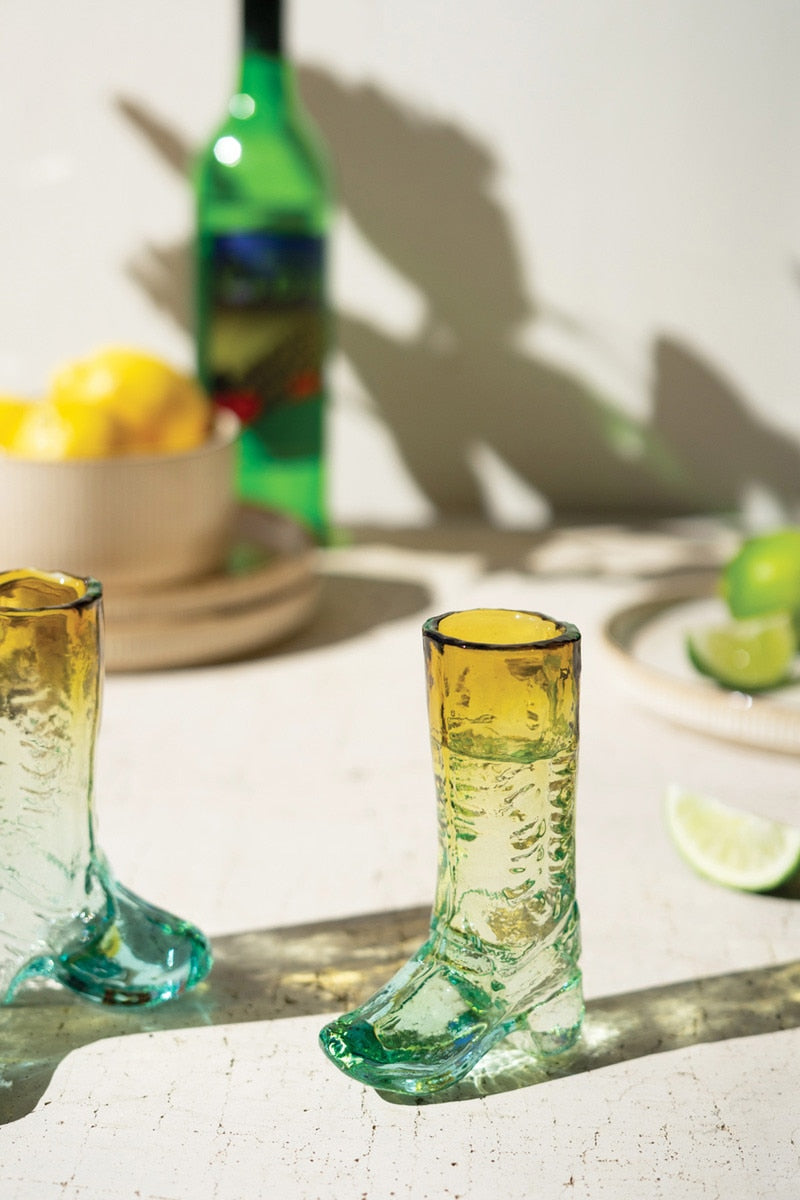 Recycled Glass Boot Shot Glass – YaYa Club Clothing Company
